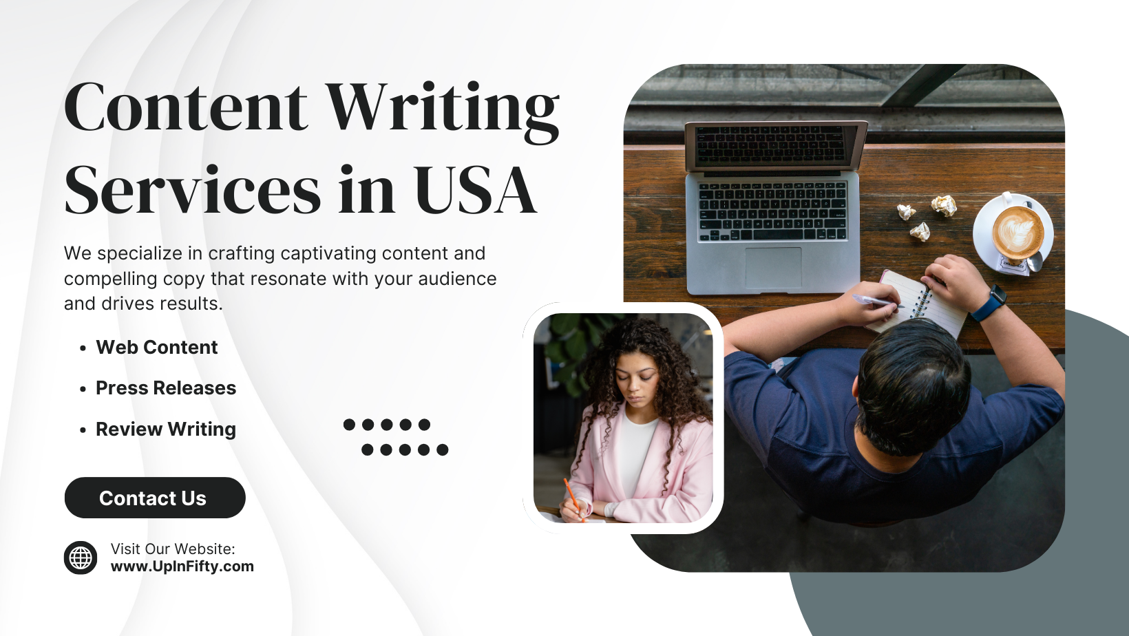 High-Quality Content Writing Services in Richmond, TX | Upinfifty